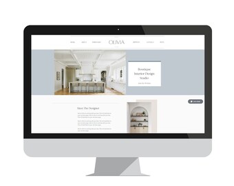 WIX Website Template Interior Design - Etsy