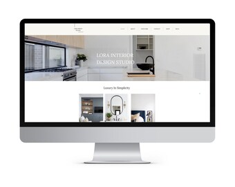 WIX Website Template - Interior Design - Etsy