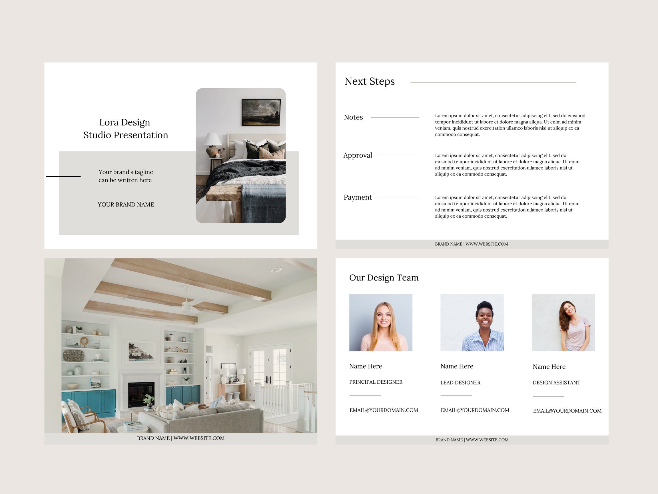 Interior Design Presentation Business Template business Startup ...