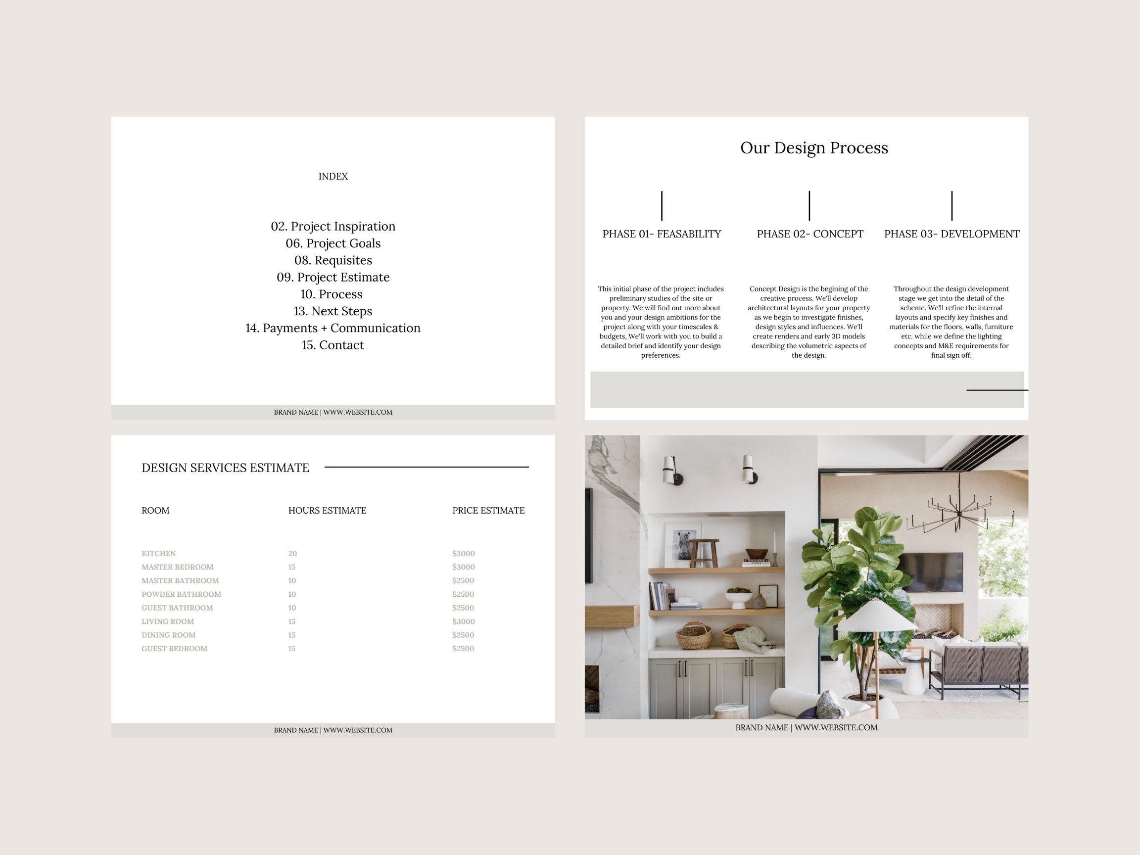 Interior Design Proposal | Interior Design Template | Design Business ...