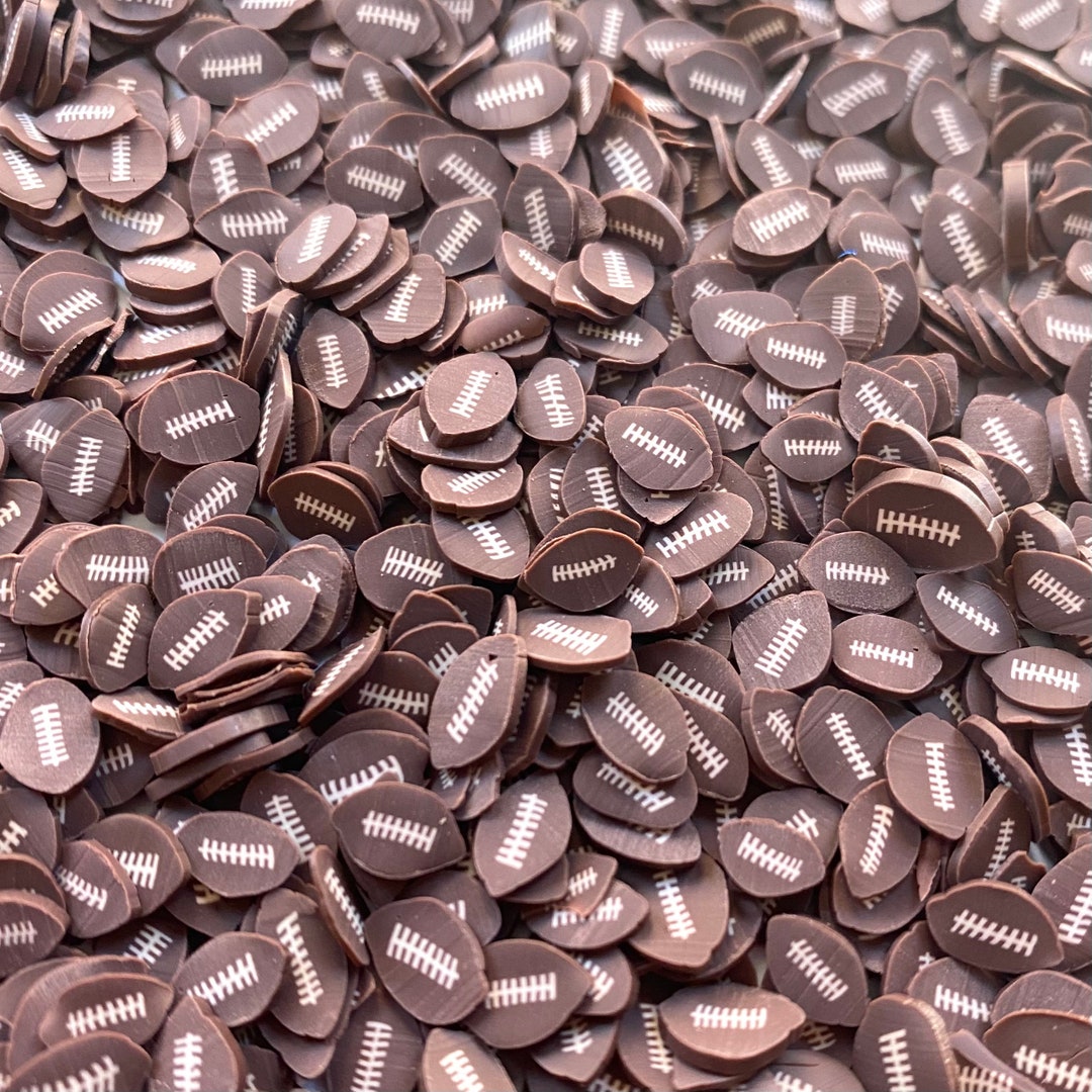 10/30g Football Polymer Clay Slices (non-edible | Fake Sprinkles ...
