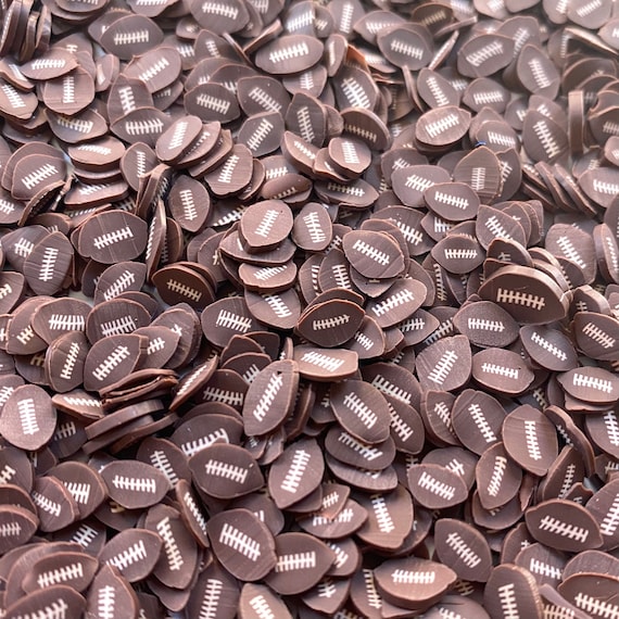 10/30g Football Polymer Clay Slices non-edible Fake - Etsy