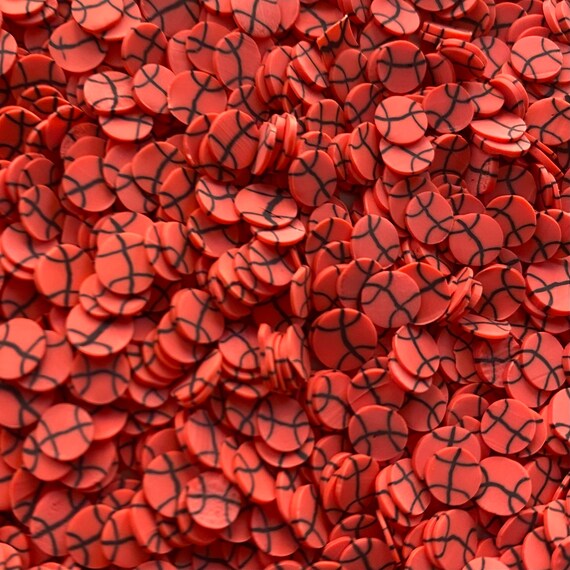 10g Basketball Polymer Clay Slices non-edible Fake - Etsy