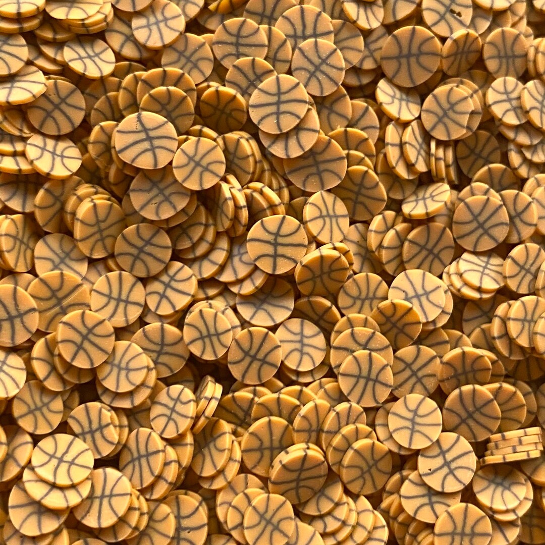 10/30g/50g Basketball (2) Polymer Clay Slices (non-edible | Fake ...