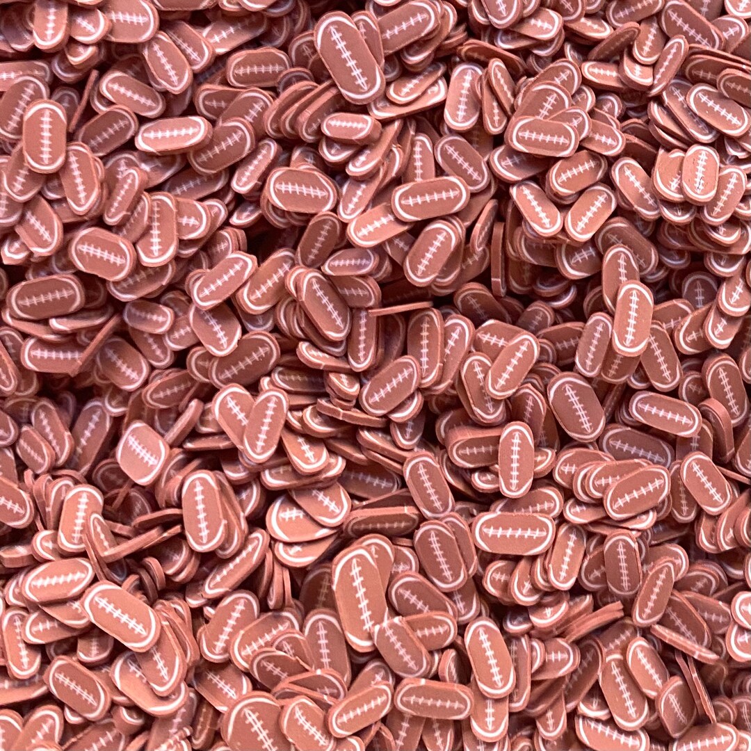 10/30g/50g Football (2) Polymer Clay Slices (non-edible | Fake ...