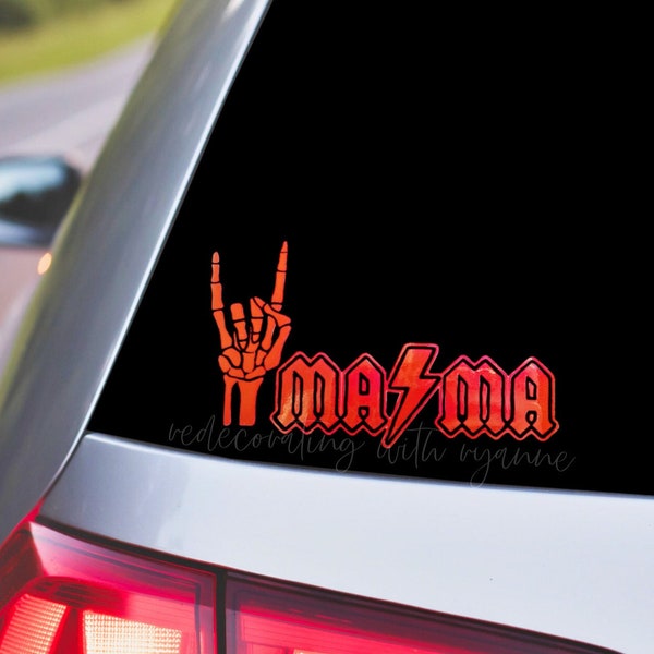 Metal Mama Car Decal - Etsy