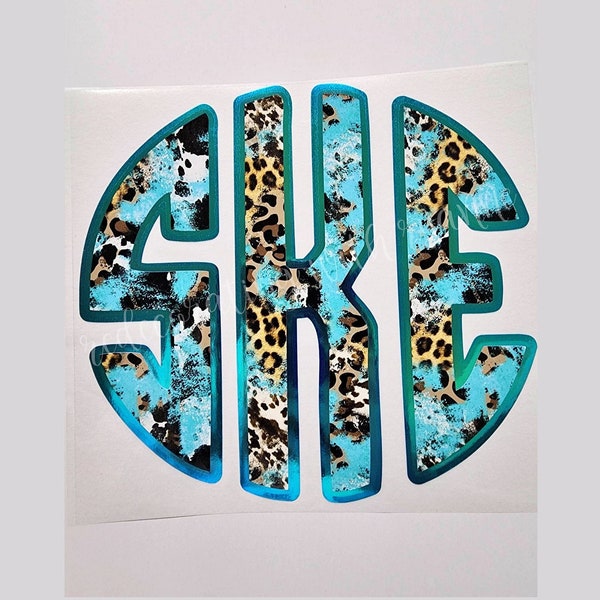 Vinyl Initial Decal - Etsy