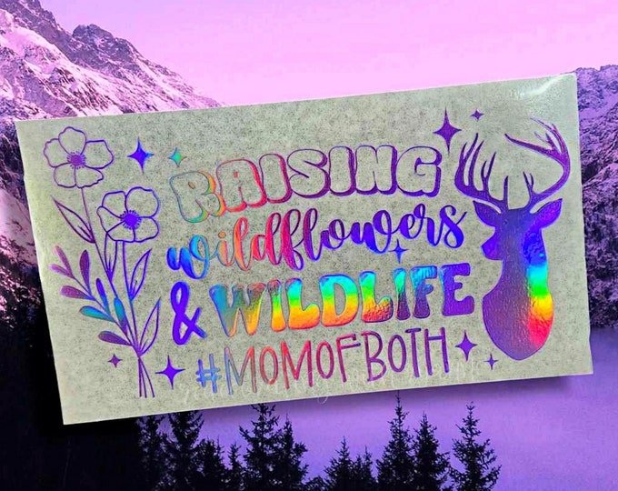 Mom of Both Custom Vinyl Decal Sticker Choose Your Color and Size Mom ...