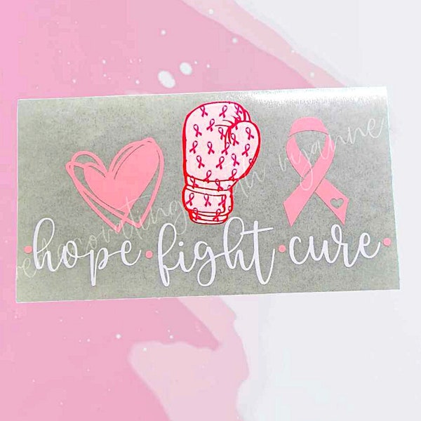 Breast Cancer Decal - Etsy