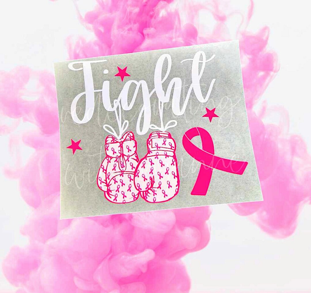Fight Breast Cancer Decal || Breast Cancer Support Decal || Fight ...