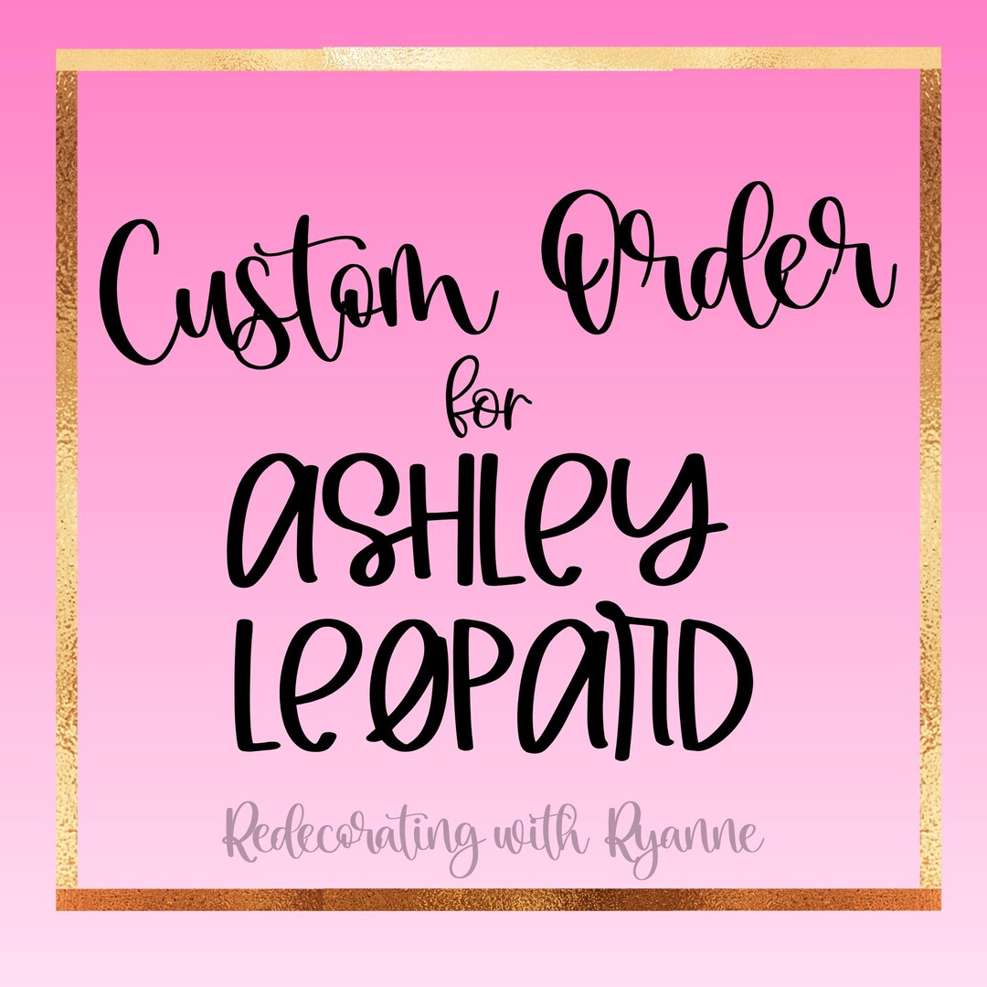 Custom Order Ashley Leopard Window Panel 12 X 24 Stitch Full Vinyl ...