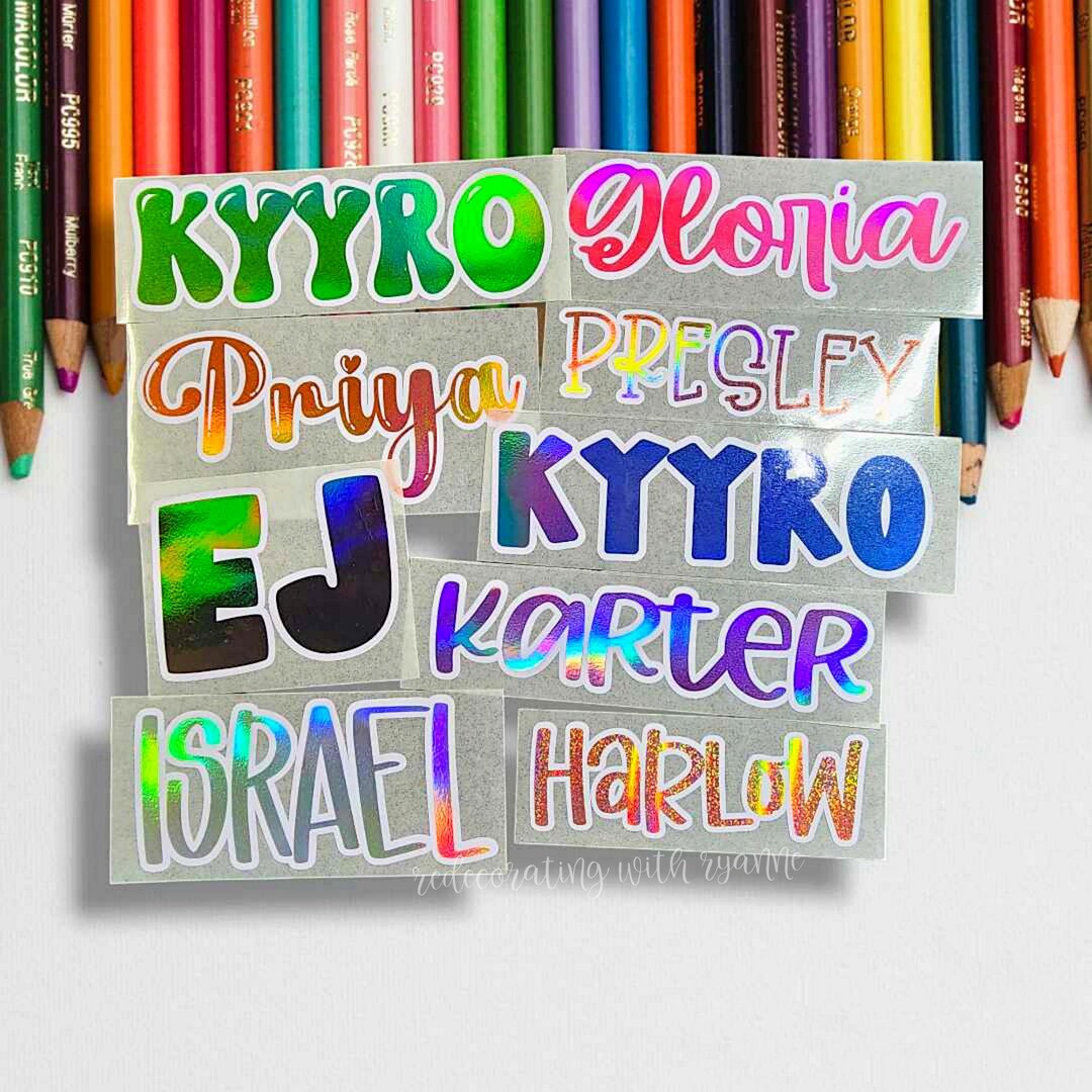 Back to School Custom Water Bottle Name Decal || School Name Sticker ...