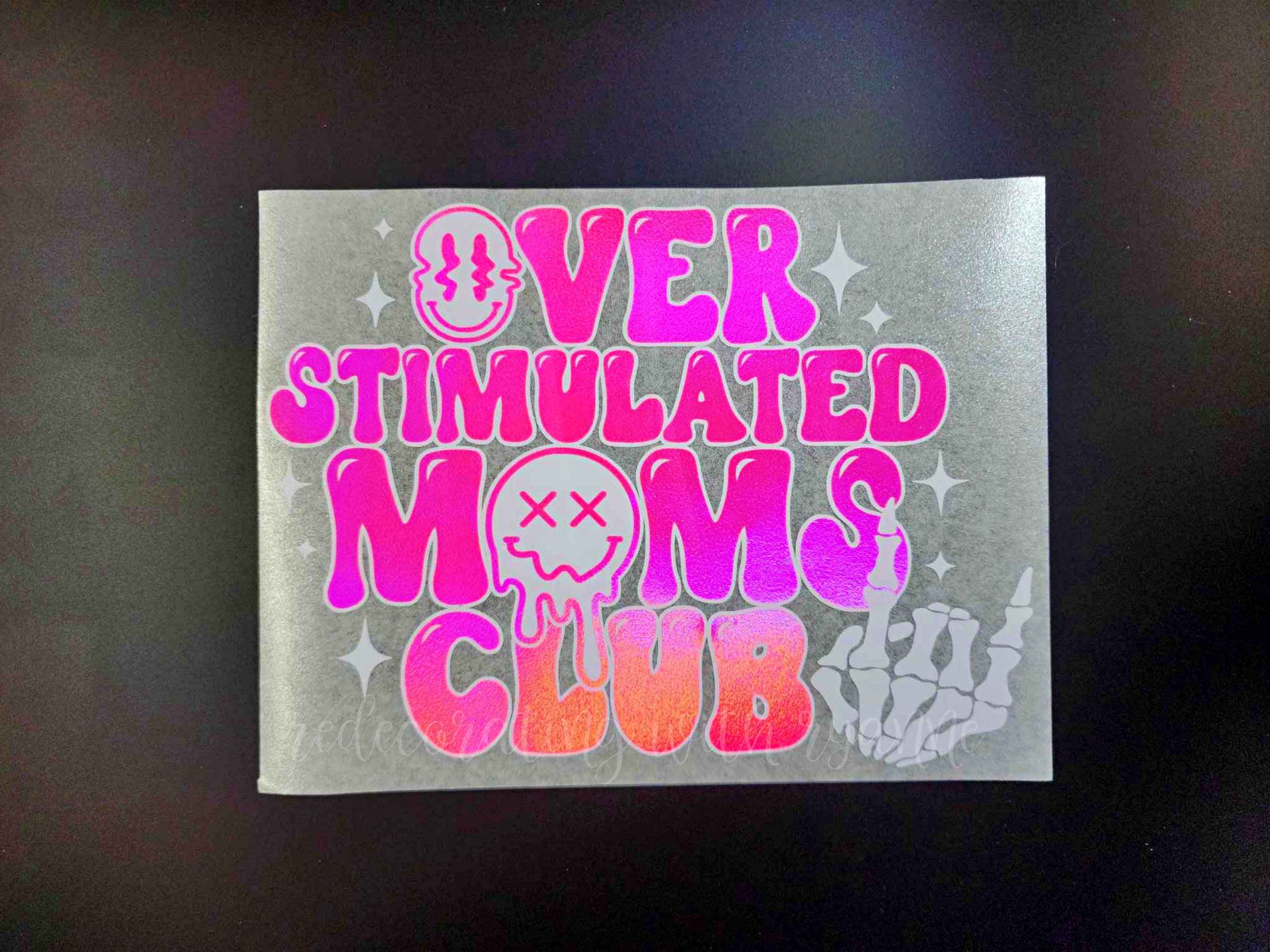 Overstimulated Moms Club Premium Vinyl Decal || Hilarious Decal for Mom ...