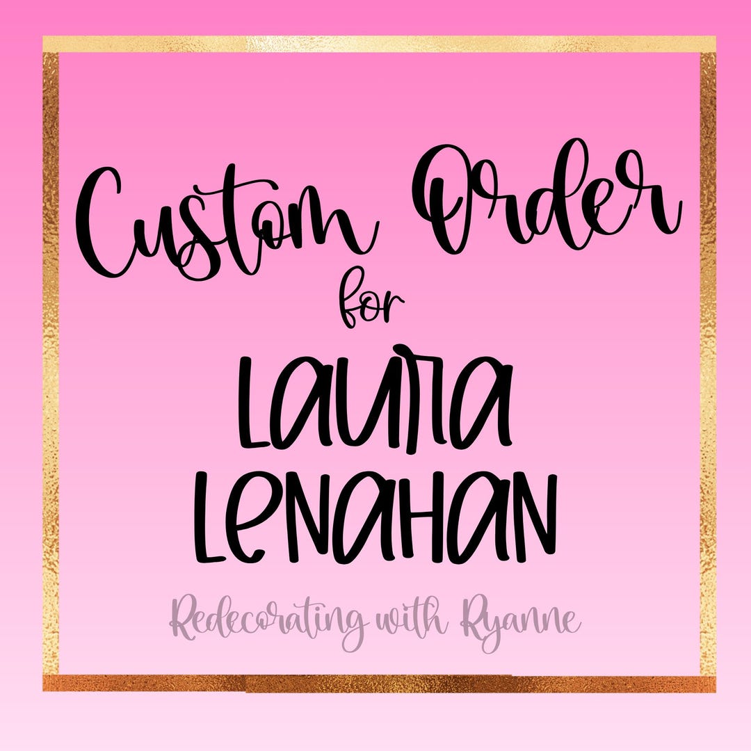 Custom Order - Laura Lenahan - Queen Custom Vinyl Decal - 4" X 3" - Etsy