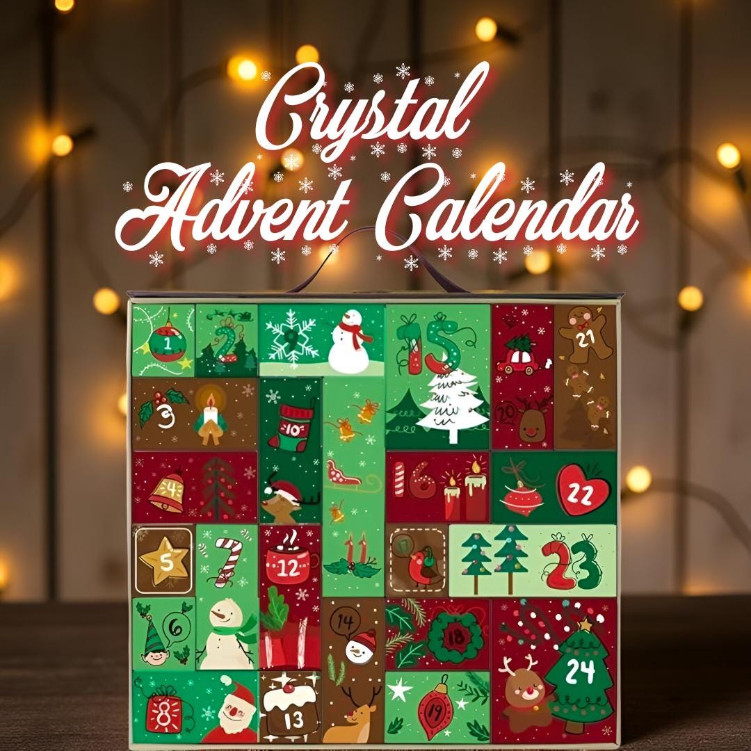 Crystal Advent Calendar Box Set: Christmas Countdown Case With Various ...