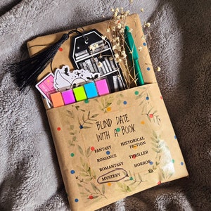 Blind Date With a Book, Choose Genre and Cover Type, Free Bookmark ...
