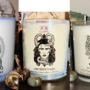 DEITY CANDLES, Custom Option, Multiple Pantheons, Greek, Egyptian ...