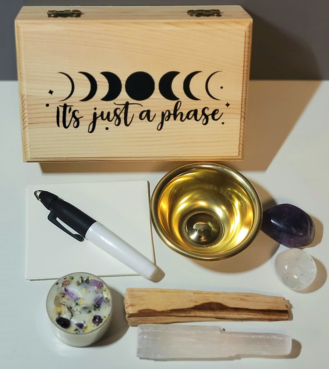 Full Moon Releasing Ritual Kit, Travel Ritual Kit, Spiritual Releasing ...