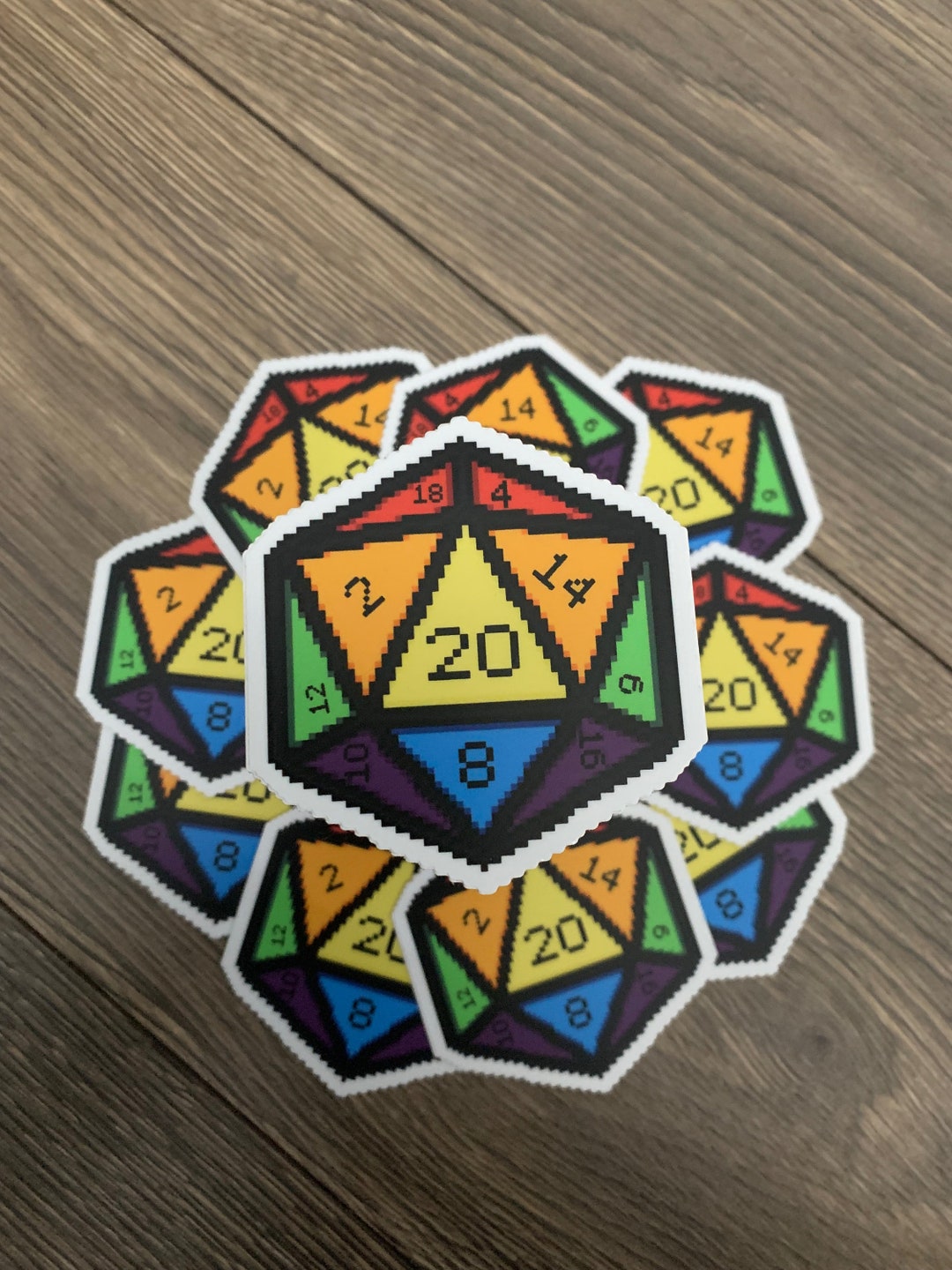 Dungeons and Dragons D20 Stickers - Etsy
