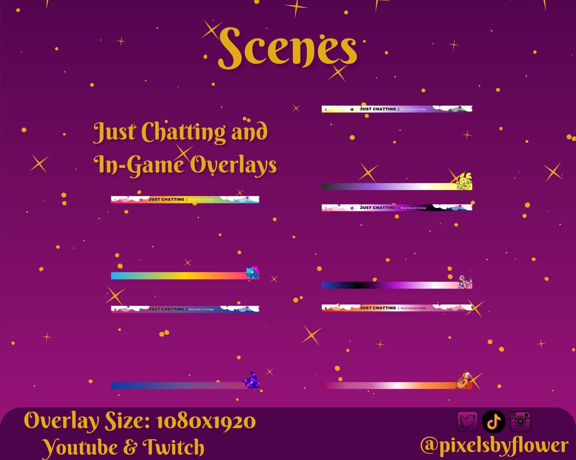 Rainbow Pride Twitch Stream Overlay Pack - Etsy