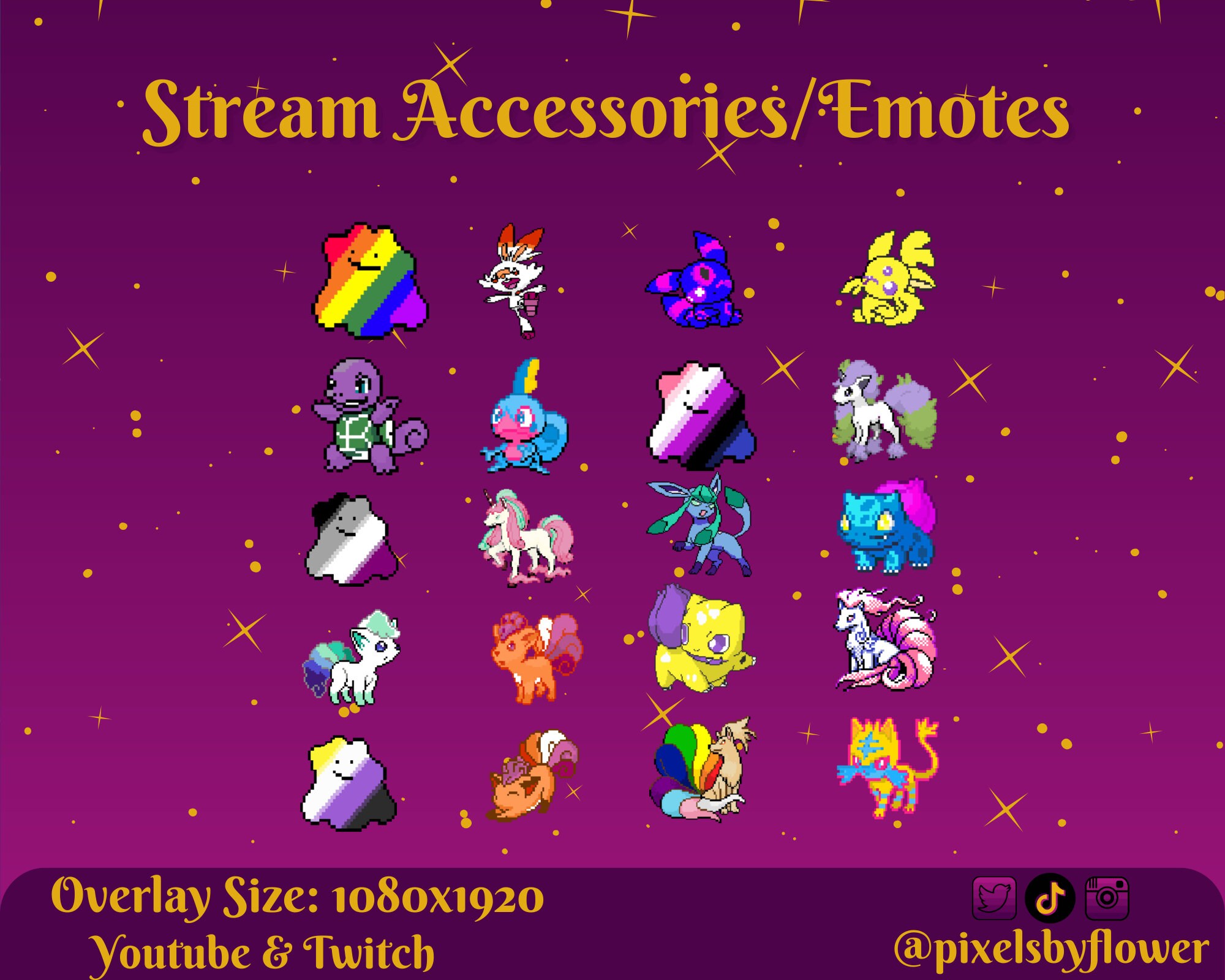Rainbow Pride Twitch Stream Overlay Pack - Etsy