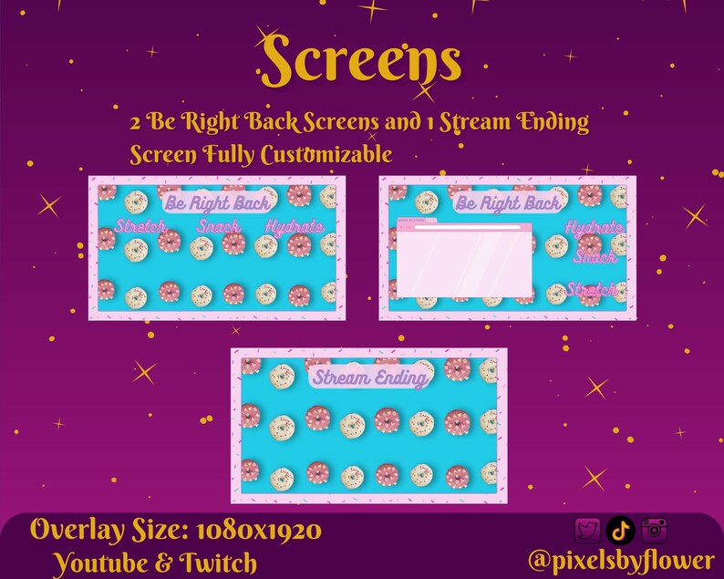 Sprinkles Twitch Overlay - Etsy
