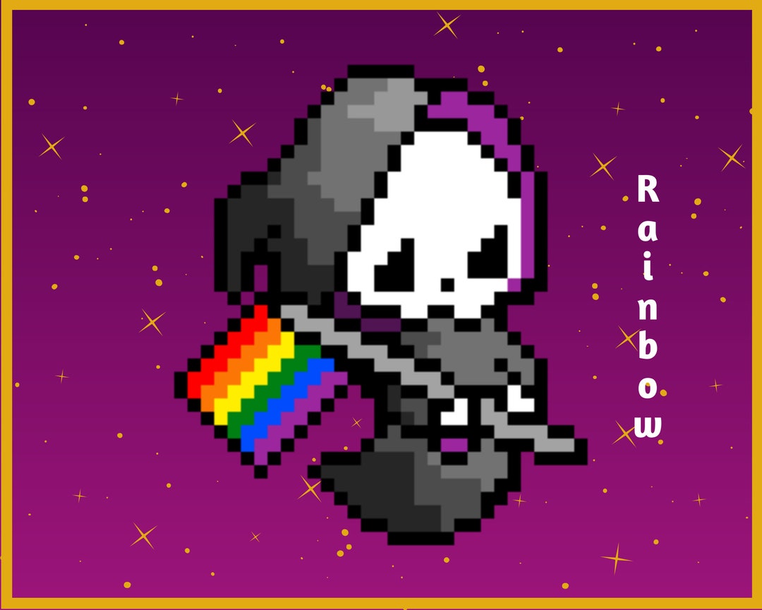 Twitch & Discord Pride Grim Reaper Emotes and Stickers - Etsy