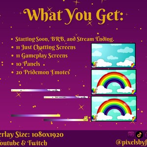 Rainbow Pride Twitch Stream Overlay Pack - Etsy