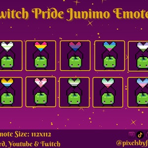 Twitch & Discord Pride Junimo Emotes and Stickers - Etsy