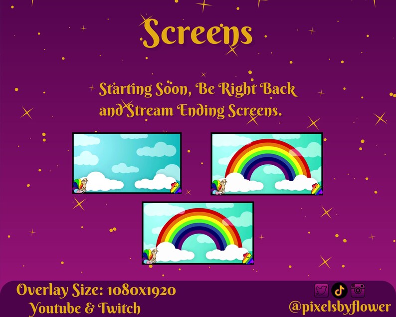 Rainbow Pride Twitch Stream Overlay Pack - Etsy