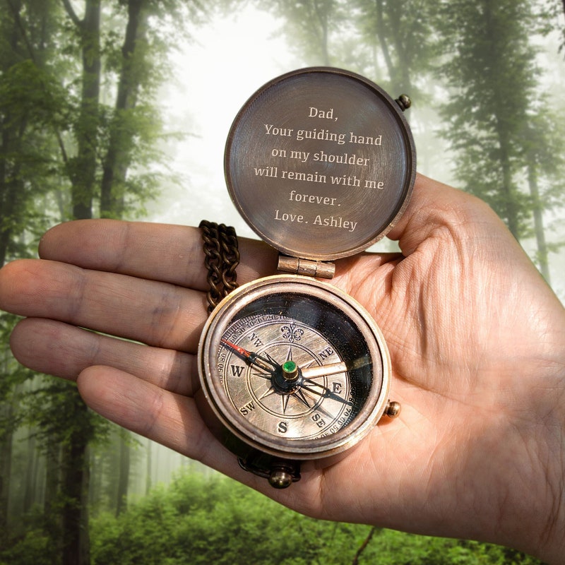 Engraved Compass - Etsy