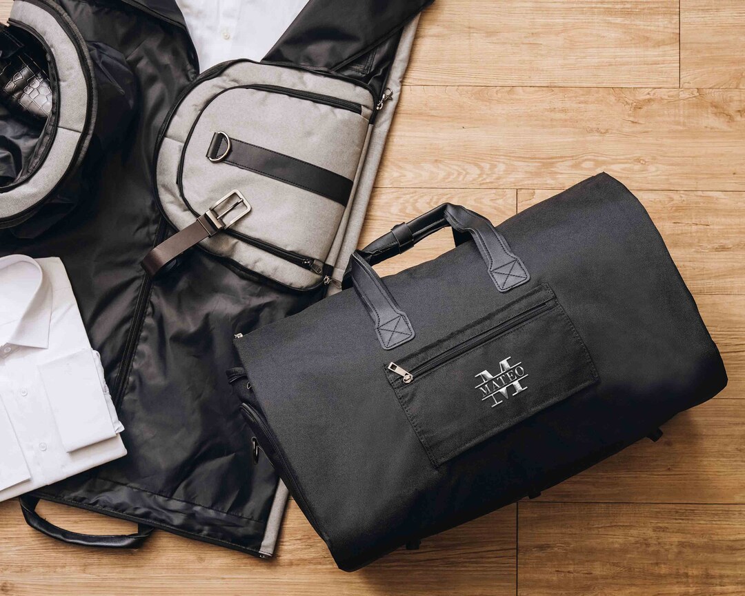 Personalized Garment Bag, Custom Mens Duffle Bag, Gifts for Husband ...