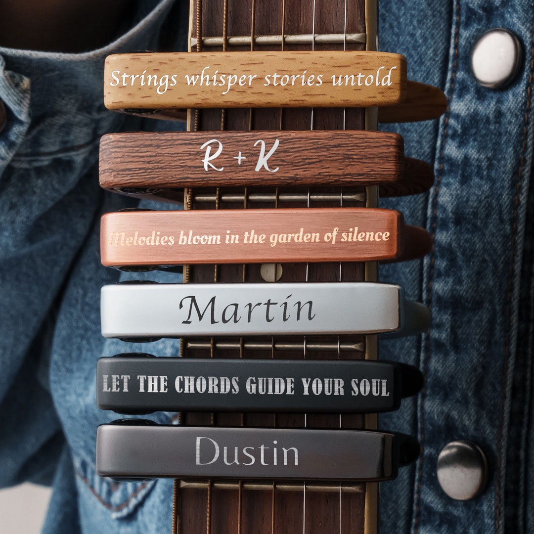 Personalized Guitar Capo Guitar Gift Ideas Custom Capo for Guitar ...
