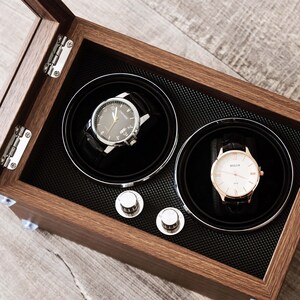 Personalized Watch Winders Custom Watch Holder Husband Christmas Gift ...