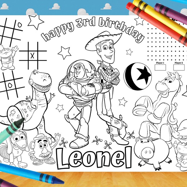 Toy Story Activity Mat - Etsy