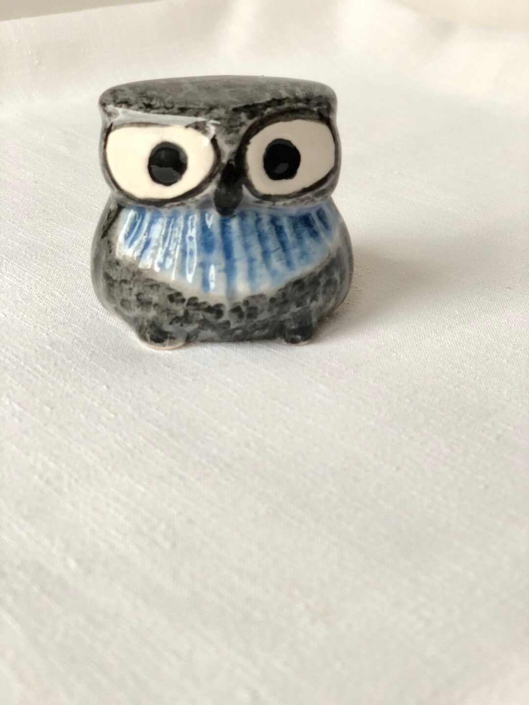 Ceramic Owl Statue Hand Painted Owl Figurine Owl Bird Statue Shelf ...