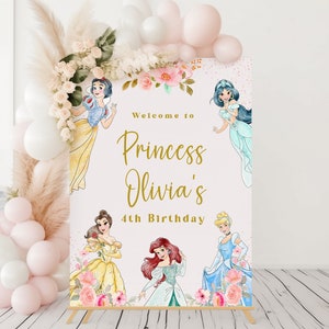 Princess Birthday Welcome Sign | Royal Celebration | Birthday Welcome ...
