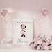 Minnie Mouse Welcome Sign Girl Pink Minnie Mouse Birthday Party Decor ...