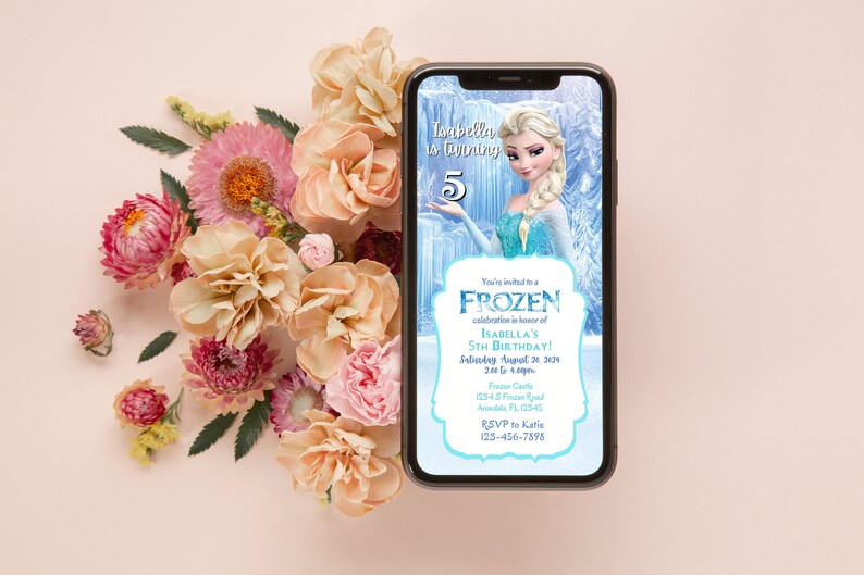 Frozen Birthday Invitation Elsa Birthday Invitation Elsa - Etsy