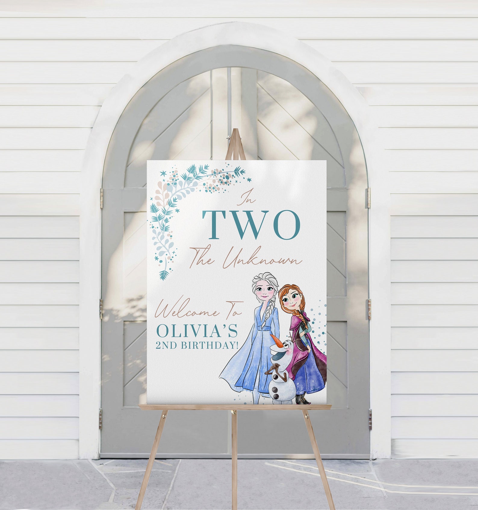 Frozen 2nd Birthday Welcome Sign | in TWO the Unknown Celebration ...