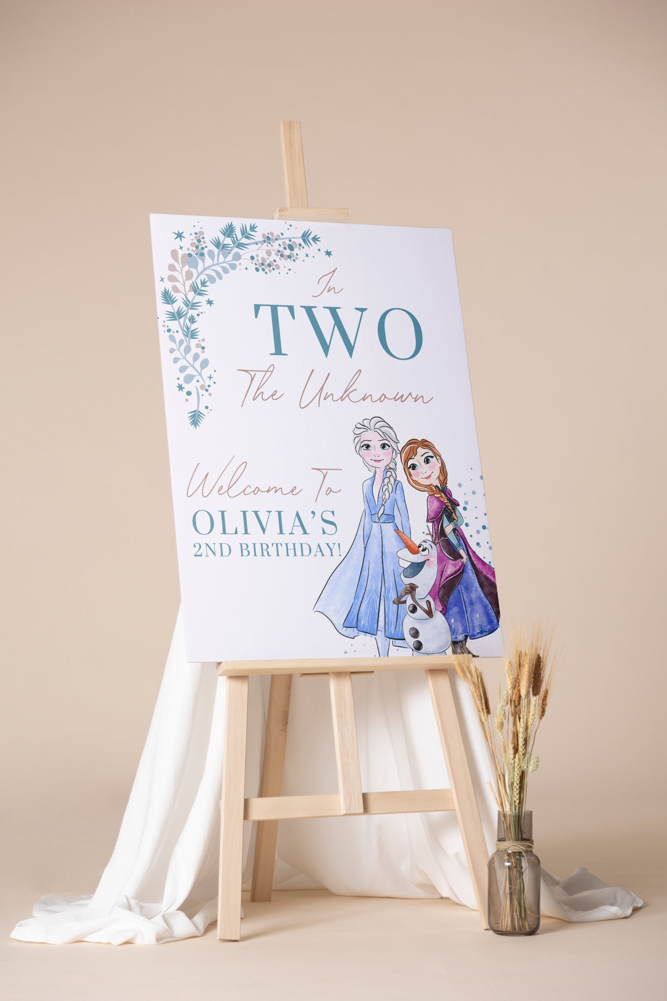 Frozen 2nd Birthday Welcome Sign | in TWO the Unknown Celebration ...
