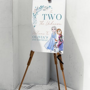 Frozen 2nd Birthday Welcome Sign | in TWO the Unknown Celebration ...