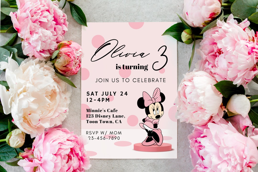 Girl Birthday Invite | Printable 3rd Birthday Invitation | Girl ...