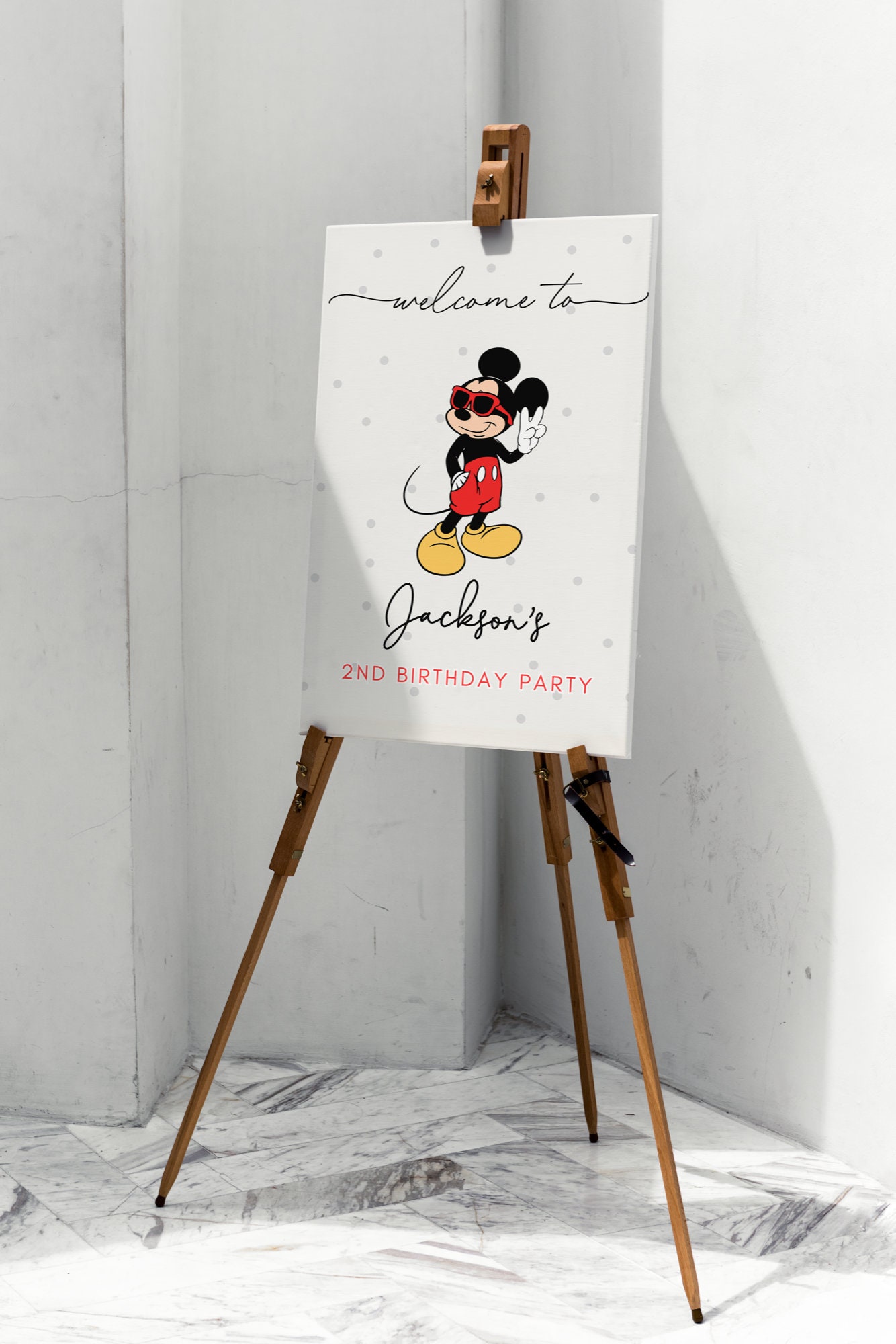Mickey Mouse Welcome Sign | Mickey Mouse Birthday Party Decor | Mickey ...