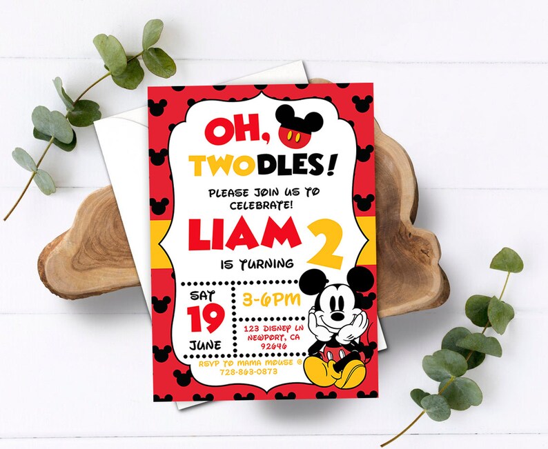 Boy Birthday Invite | 2nd Birthday Invitation | Boy Birthday Theme ...