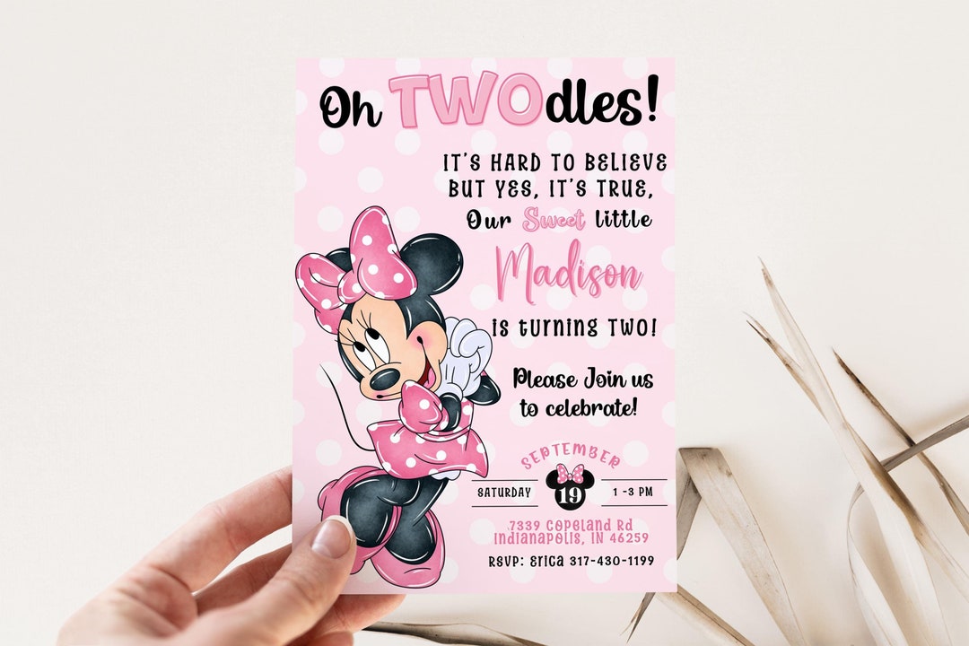 Girl Birthday Invite | Printable 2nd Birthday Invitation | Girl ...