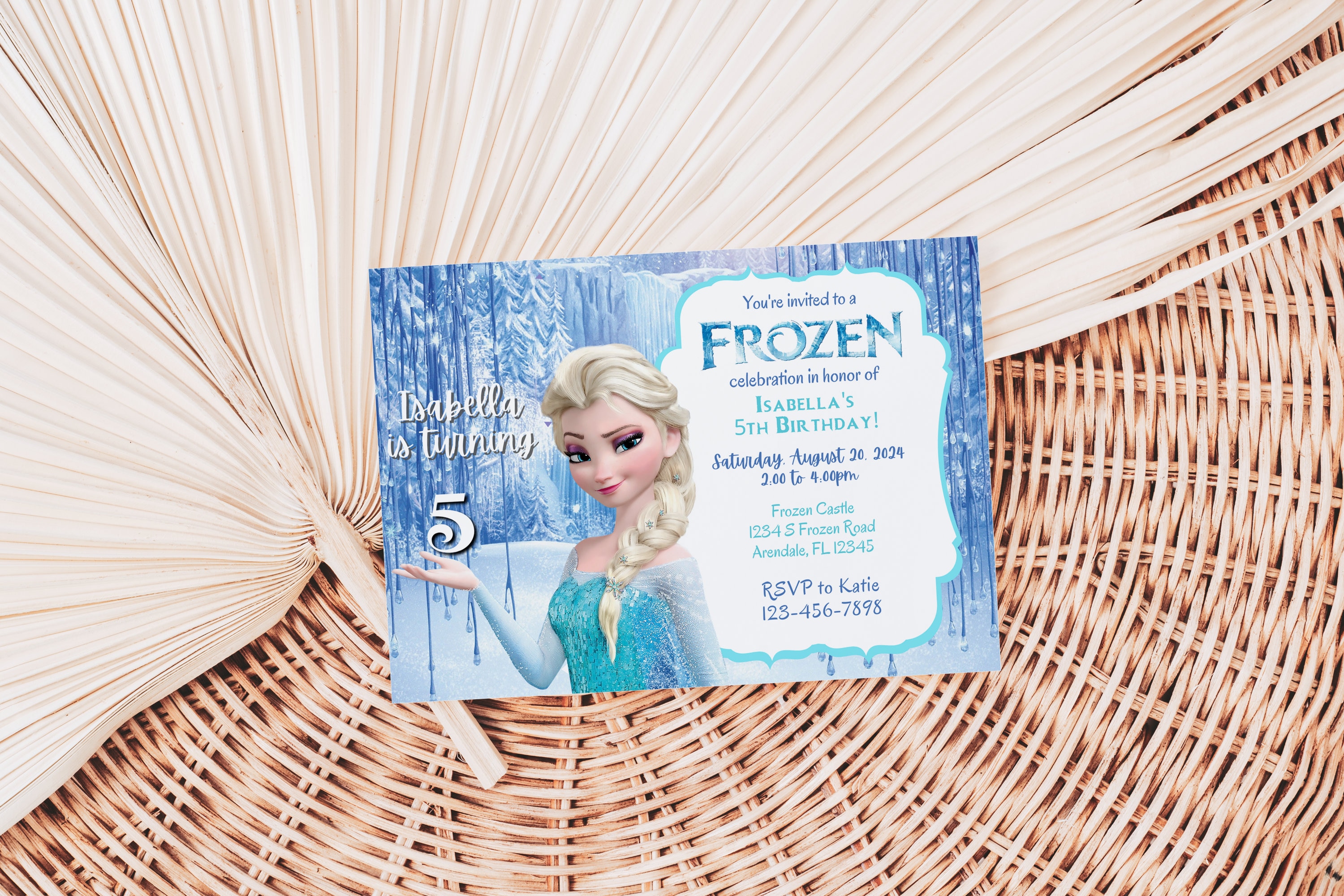Frozen Birthday Invitation Elsa Birthday Invitation Elsa - Etsy UK