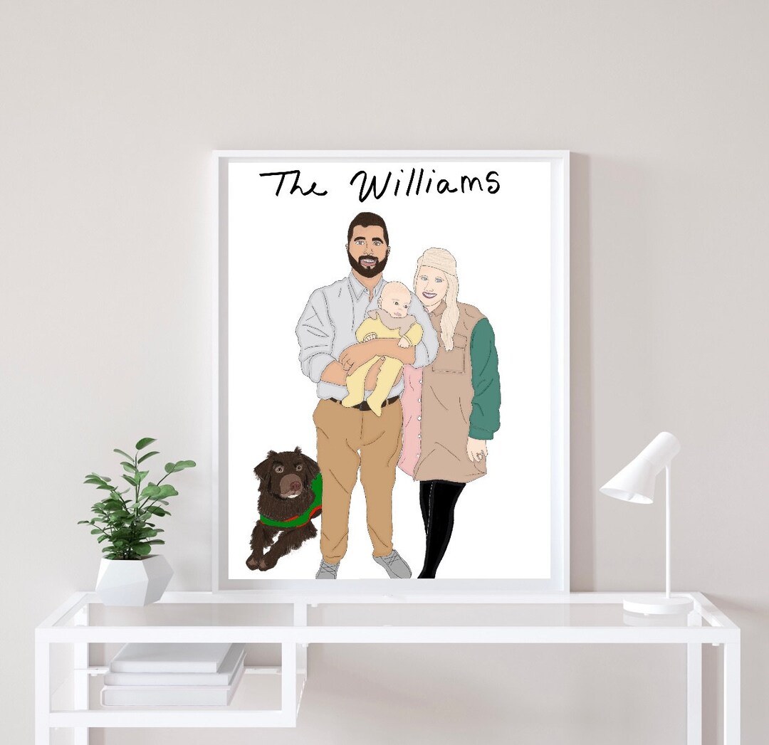 Custom Digital Illustration Photo - Etsy