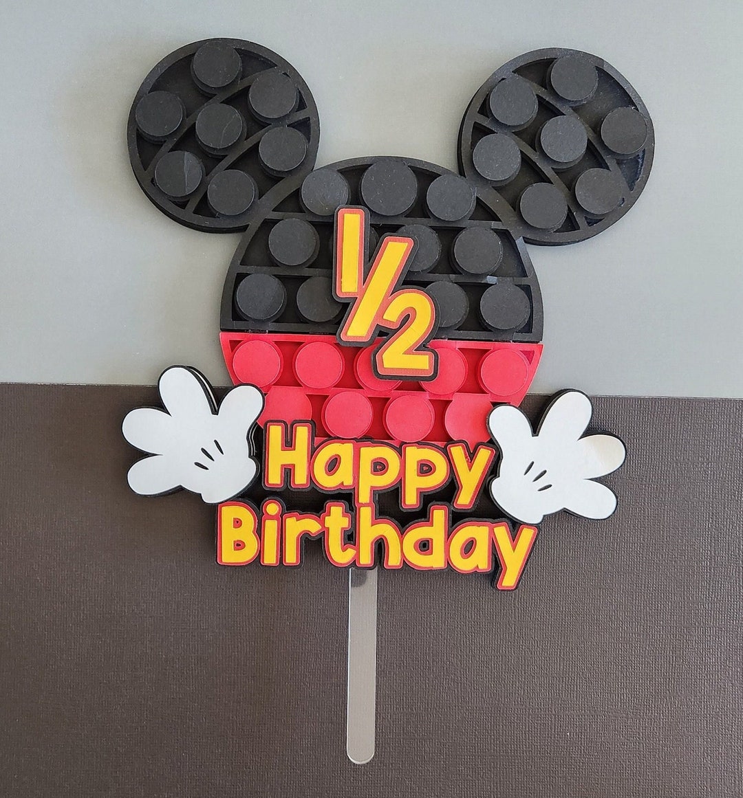 Pop It Cake Topper | Mouse Ears Pop It Cake Topper | Card Stock Pop It ...