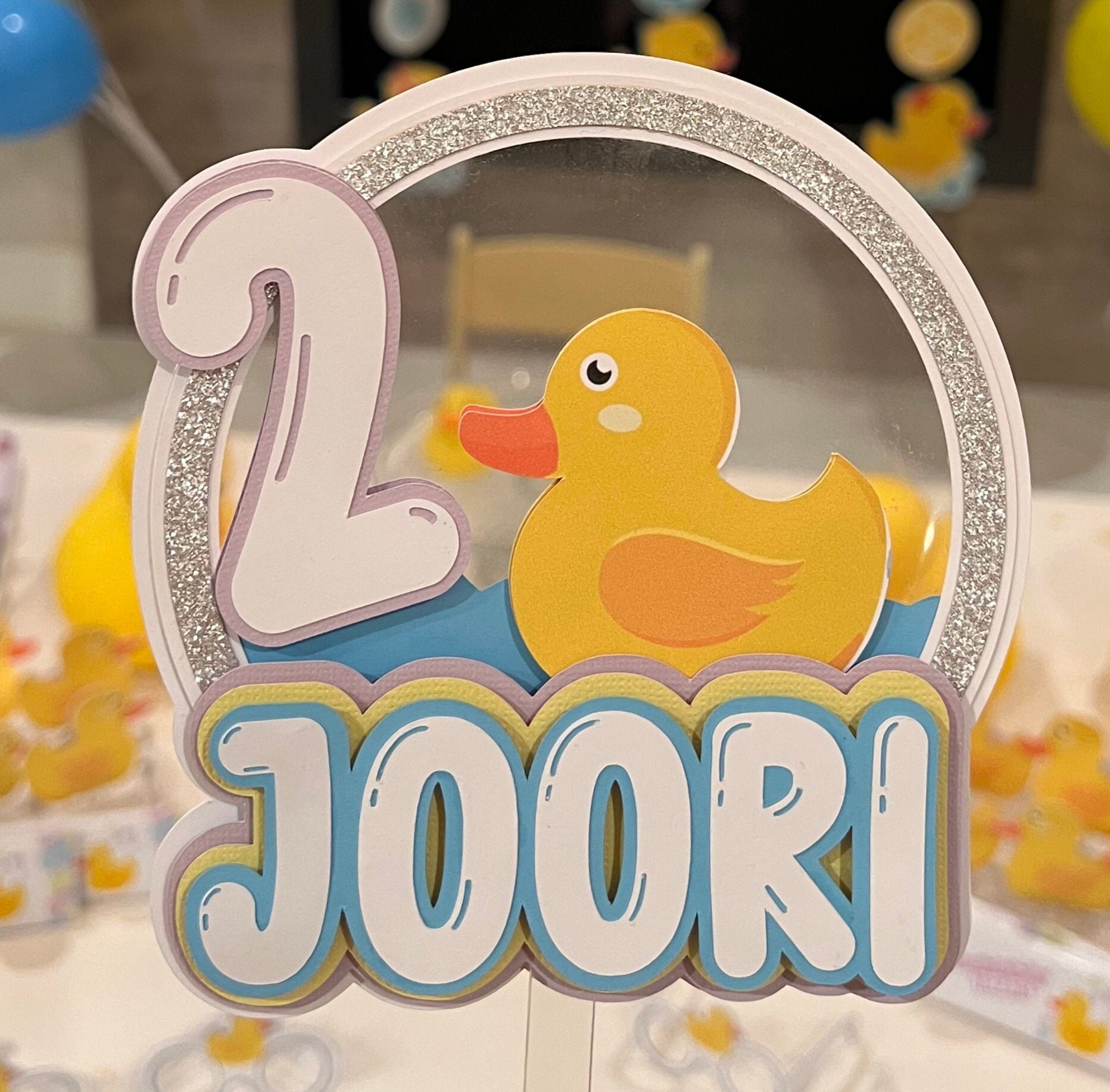Personalized Cake Topper | Rubber Duck | Cake Topper | Rubber Duck ...